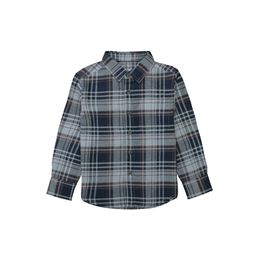 STACCATO Hemd Jungen Gr&ouml;&szlig;e 116/122 dunkelblau / hellgrau