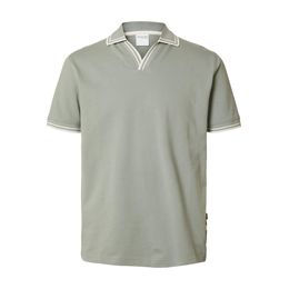 Selected Poloshirt 'SLHJack' Herren Größe S mint / weiß