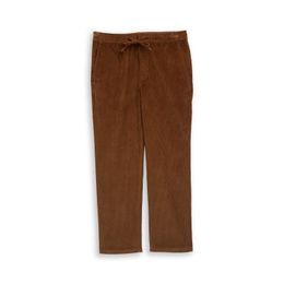 Tom Tailor Denim Herren TTRELAXED Chino Hose aus Cord, braun, Uni, Gr. XL