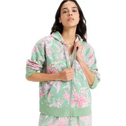 Hoodie Roxy "Hibiscus Island", Damen, Gr. S, basil kartofeel apparel, 60% Baumwolle, 40% Polyester, Sweatshirts
