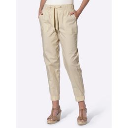Heine Damen Siebenachtelhose, Braun, Gr. 46, 7/8-Hose, Material: Baumwolle