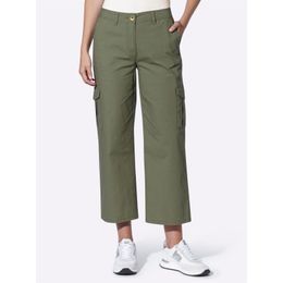 Heine Damen 7/8-Hose, Gr&uuml;n, Gr. 40, 7/8-Hose, Material: Baumwolle