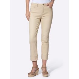 Heine Damen 7/8-Jeans, Braun, Gr. 34, Kurze Jeans, Material: Baumwolle