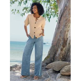 Heine Damen Strickjacke, Braun, Gr. 44, Strickjacken, Material: Baumwolle