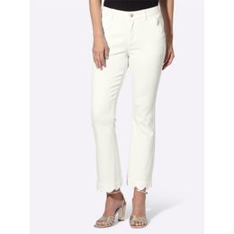 Heine Damen Push-up-Jeans, Natur, Gr. 48, Kurze Jeans, Material: Baumwolle