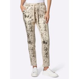 Heine Damen Hose, Braun, Gr. 36, 7/8-Hose, Material: Polyester