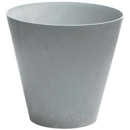 Pflanzkübel Prosperplast "Tubus Concrete", grau (beton), H:37,3cm Ø:40cm, Kunststoff, Pflanzgefäße, ØxH: 40x37,3 cm