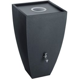 Regenwassertank ARVES "Modena", grau (anthrazit), H:102,2cm Ø:57,5cm, Kunststoff, Regentonnen