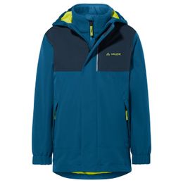 3-in-1-Funktionsjacke Vaude "KIDS CAPREA 3IN1 JACKET", Kinder, Gr. 158/164, blau (shore blau), Obermaterial: 100% Polyester. Futter: 100% Polyacryl, normal, Jacken, Wasserdicht
