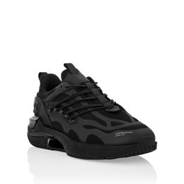 Sneaker Plein Sport "Air Pressure //Gen.x.4", Damen, Gr. 36, Normalschaft, schwarz (0202, schwarz, schwarz), Schuhe