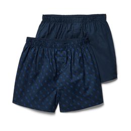 Tchibo - 2 Flanell-Boxershorts - Herren - Gr. M/5 - dunkelblau/print