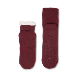 Tchibo - Hausschuh-Socken - Damen - Gr. 36-37 - bordeaux