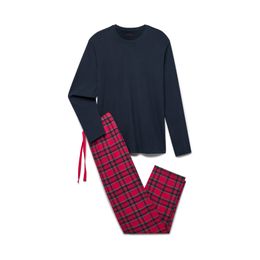 Tchibo - Pyjama - Herren - Gr. 3XL - dunkelblau/kariert