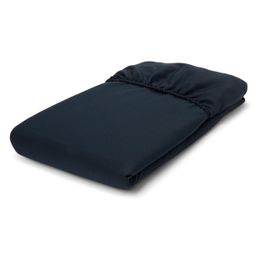 Tchibo - Microfaser-Flanell-Spannbettlaken - dunkelblau