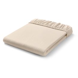 Tchibo - Biber-Spannbettlaken - creme