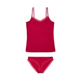 Tchibo - Hemdchen-Slip-Set - Damen - Gr. XL - rot