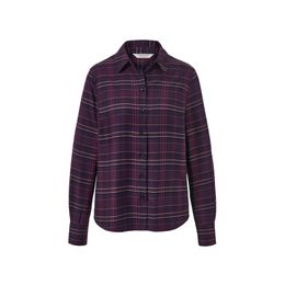 Tchibo - Karierte Hemdbluse - Damen - Gr. 44 - dunkelrosa