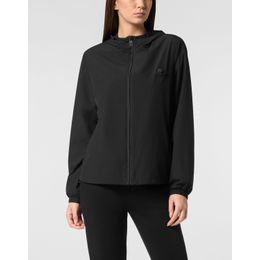 Yoga-Sweatjacke Plein Sport "Sweatjacke", Damen, Gr. M, schwarz (02, schwarz), Obermaterial: 100% Polyester; Futter: 100% Polyester, Sweatjacken