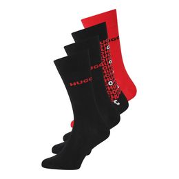 Hugo Socken 'GIFT TORTUGA' Herren Größe 40/46 rot / schwarz / weiß
