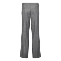 Marlene-Hose Betty Barclay "Damen Marlene-Hose mit Bindegürtel", Damen, Gr. 34, Normalgrößen, grau (mausgrau), Obermaterial: 63% Polyester, 35% Viskose, 2% Elasthan., relaxed fit lang, Hosen