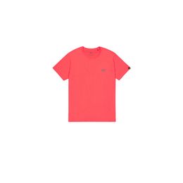 T-Shirt Alpha Industries "Basic T-Shirt SL", Herren, Gr. L, rot (radiant rot), Obermaterial: 100% Baumwolle, Shirts