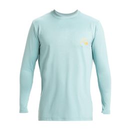 Funktionstop Quiksilver "DNA Bubble Logo", Herren, Gr. S/172 - 177cm & 61 -70kg, blau (aquifer), 92% Polyester, 8% Elasthan, Tops