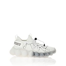Sneaker Plein Sport "The Bubble Gen.x.2 Tiger", Damen, Gr. 42, Normalschaft, wei&szlig; (01, wei&szlig;), Schuhe Sneaker