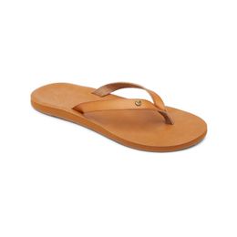 Sandale Roxy "Jyll", Gr. 11(42), braun (tan), Obermaterial: 95% Synthetikmaterial, 5% künstliches Textil / / Außensohle: 100% TPR, Schuhe