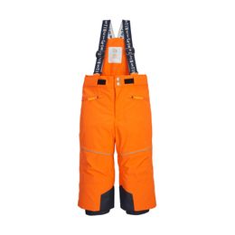 Skihose "FISW 48 MNS SKI PNTS", M&auml;dchen, Gr. 110/116, Normalgr&ouml;&szlig;en, orange (dunkelorange), Obermaterial: 100% Polyester;Futter: 100% Polyester;F&uuml;llung: 100% Polyester, FIRST INSTINCT BY Killtec, Hosen Skihose, Wasser- und winddichte Schneehose mit Grow-Up-Funktion und PFAs-frei
