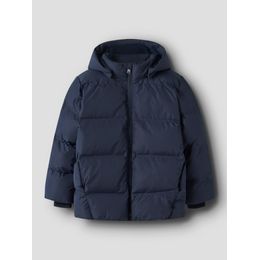 Steppjacke name it "NKMMUSK PUFFER JACKET TB", Kinder, Gr. 146, navy blazer, Web, Obermaterial: 100% Polyester, unifarben, regular fit normal, Jacken