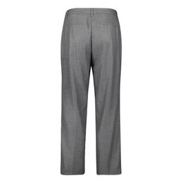 Stoffhose Betty Barclay "Damen Casual-Hose mit Bügelfalte", Damen, Gr. 36, Normalgrößen, grau (mausgrau), Obermaterial: 63% Polyester, 35% Viskose, 2% Elasthan., Basic, relaxed fit 7/8-Länge, Hosen