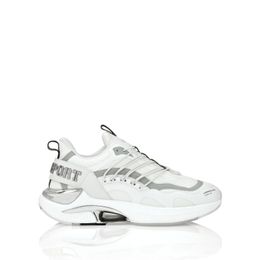 Sneaker Plein Sport "Air Pressure //Gen.x.4", Damen, Gr. 44, Normalschaft, 0105, wei&szlig;, gr&uuml;n, Schuhe Sneaker