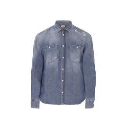 Distretto12 Hemd Herren Gr&ouml;&szlig;e XL blue denim