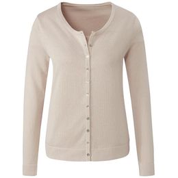 Peter Hahn - Twinset aus 100% SUPIMA -Baumwolle, beige, Gr. 46 / L - Baumwolle