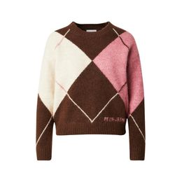 Pepe Jeans Pullover 'CECIL' Damen Größe S braun / hellpink / weiß