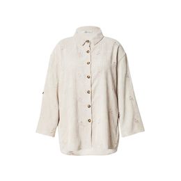 Z-ONE Bluse 'Ro44bina' Damen Gr&ouml;&szlig;e L/XL beige / gr&uuml;n / rosa