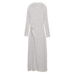 Pull&Bear Pull&Bear Kleid Damen Größe 42 hellgrau Winterkleid