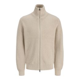 Jack & Jones Premium Knit Cardigan 'JPRBLASTANDFORT' male Beige size L