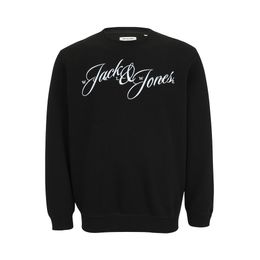 Jack & Jones Plus Jack & Jones Plus Sweatshirt 'JORINWOOD' Herren Gr&ouml;&szlig;e 5XL hellblau / schwarz