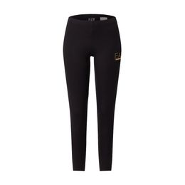 EA7 Emporio Armani Leggings 'Evolution' Damen Gr&ouml;&szlig;e XXL gold / schwarz