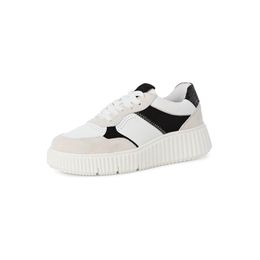 Tamaris Sneaker Damen Gr&ouml;&szlig;e 39 creme / schwarz / wei&szlig;