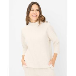 Brax Damen Sweatshirt Style BO L canvas, hellbeige, Gr. 36