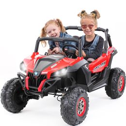Actionbikes Motors Kinder-Elektroauto UTV Buggy MX Allrad 4x4 (Rot/Schwarz)