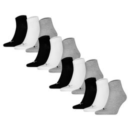 Puma Socken Damen Gr&ouml;&szlig;e 35/38 graumeliert / schwarz / wei&szlig;