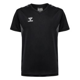 Hummel Funktionsshirt 'Authentic' Herren Gr&ouml;&szlig;e 56 grau / schwarz / wei&szlig;