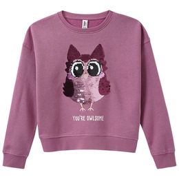 Yigga M&auml;dchen Sweatshirt mit Wendepailletten