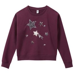 Yigga M&auml;dchen Sweatshirt mit Wendepailletten