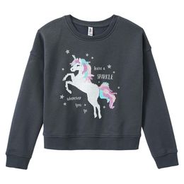 Yigga M&auml;dchen Sweatshirt mit Wendepailletten
