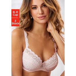 Petite Fleur Bügel-BH beige Gr. 80C. Mit Spitze. Mit Bügel