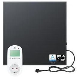 Bringer® Infrarotheizung - 300 (BRIH300) / BRTT: Steck-Thermostat programmierbar / Schwarz